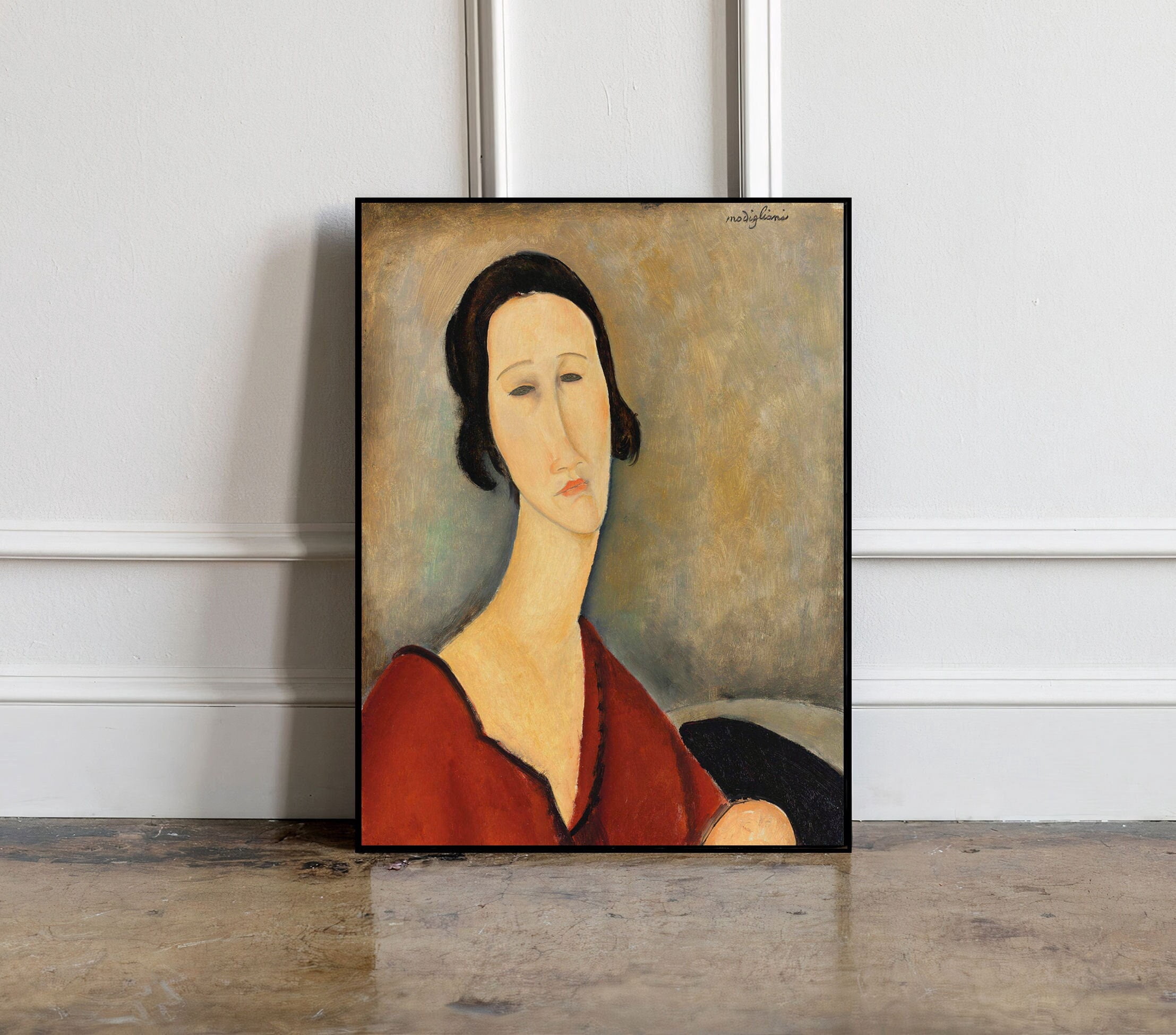 Amedeo Modigliani Poster Amedeo Modigliani Print Amedeo Modigliani Wall ...