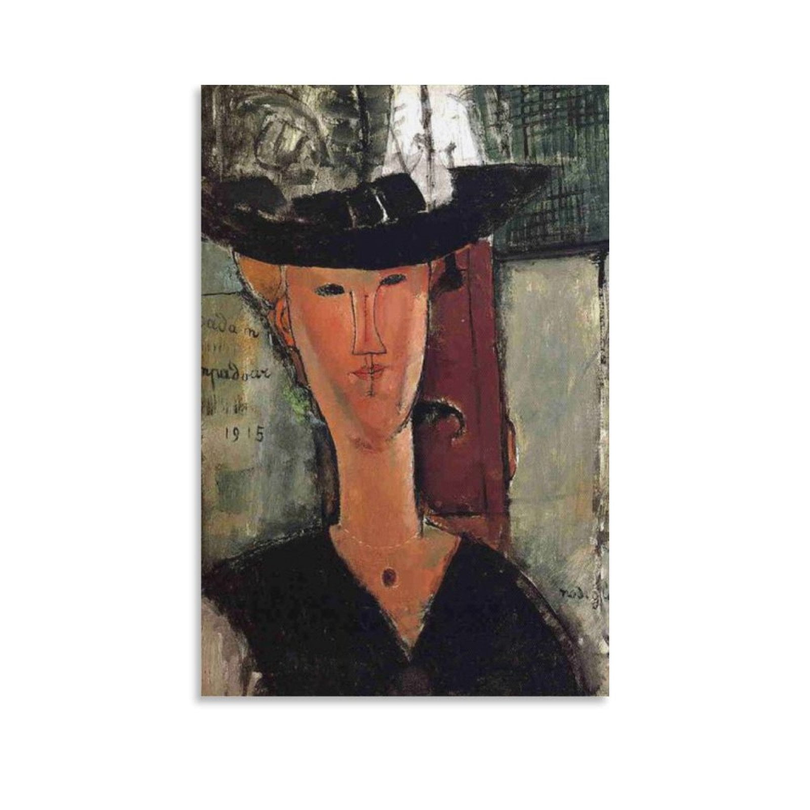 Amedeo Modigliani Print Painting Madame Pompadour Artworks Canvas ...