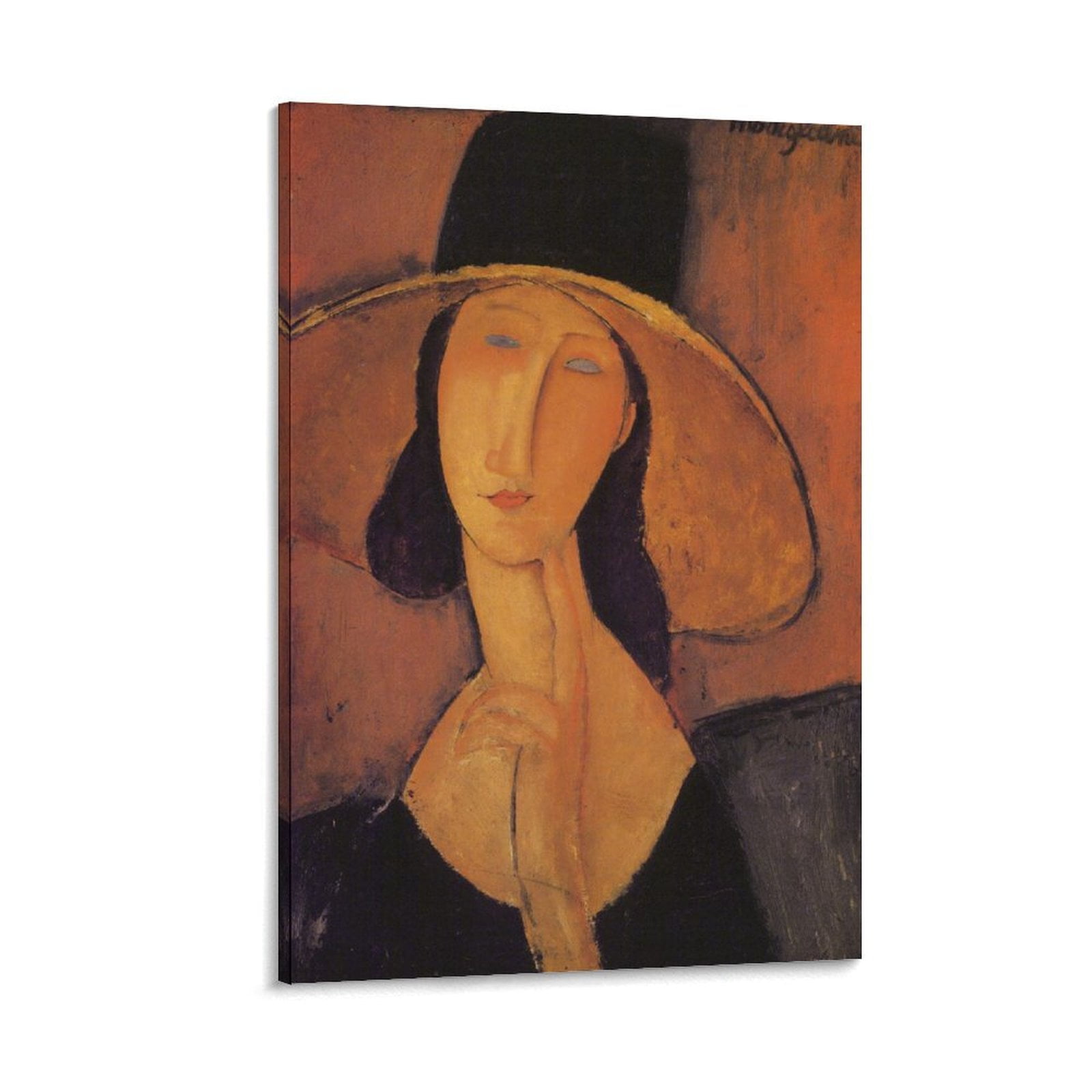Amedeo Modigliani Print Painting Portrait of Jeanne Hebuterne in A ...