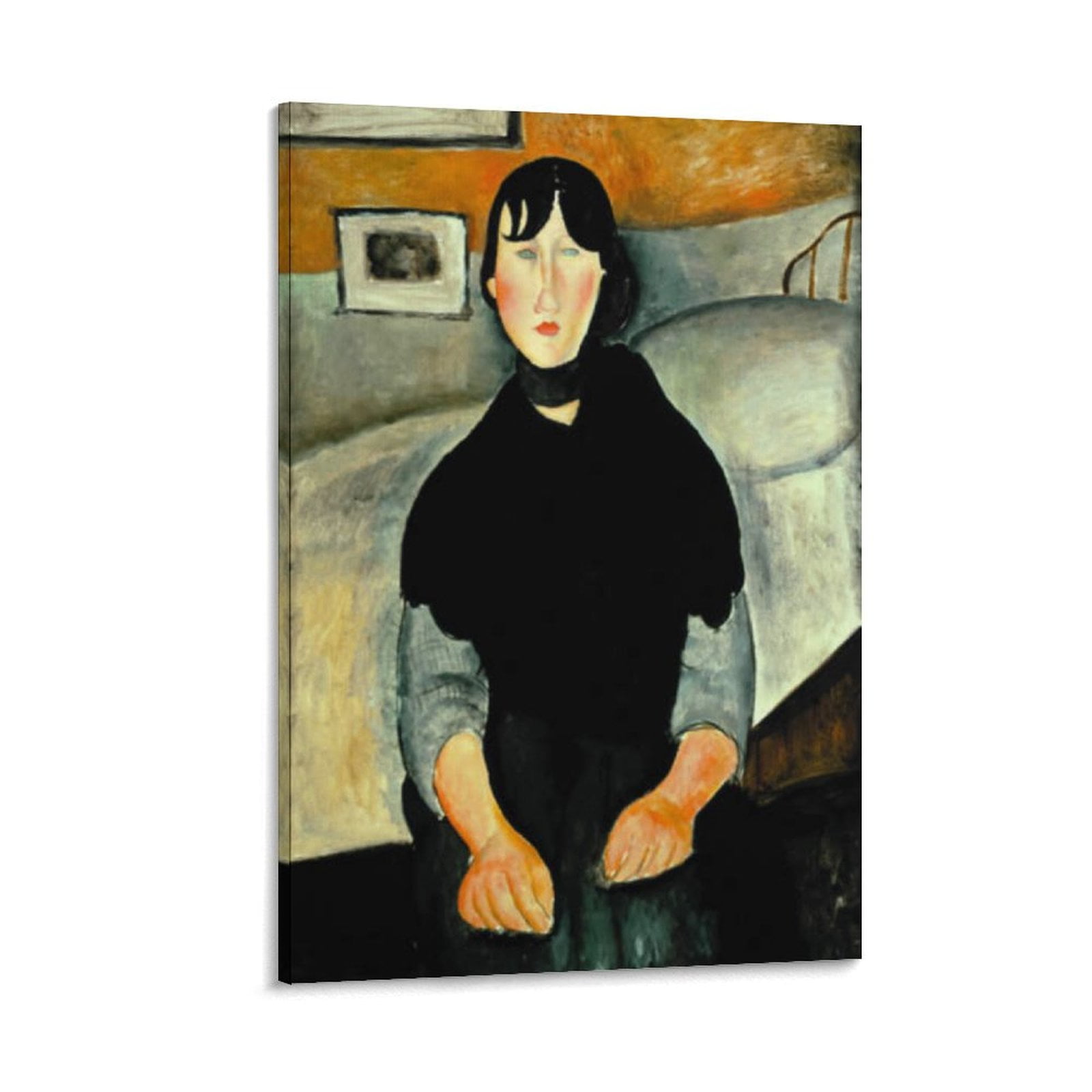 Amedeo Modigliani Print Painting Young Woman of The People Posters Wall ...
