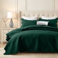 Ameha 2-Piece Quilt Set Lightweight Leaf Embossed Microfiber Bedspread ...