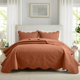 Ameha 2 Piece Reversible Quilt Set Ultra Soft Floral Coverlet ...