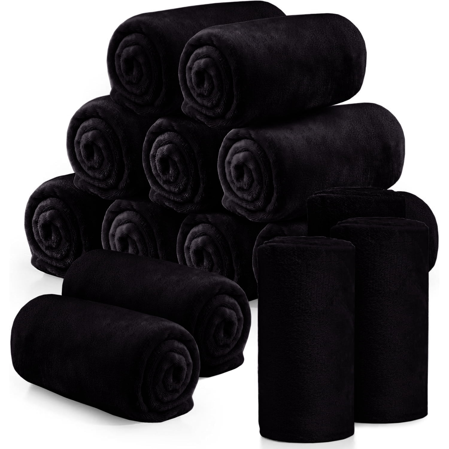 Ameha Fleece Blanket Bulk Pack of 14 For Wholesale, Wedding Guests ...