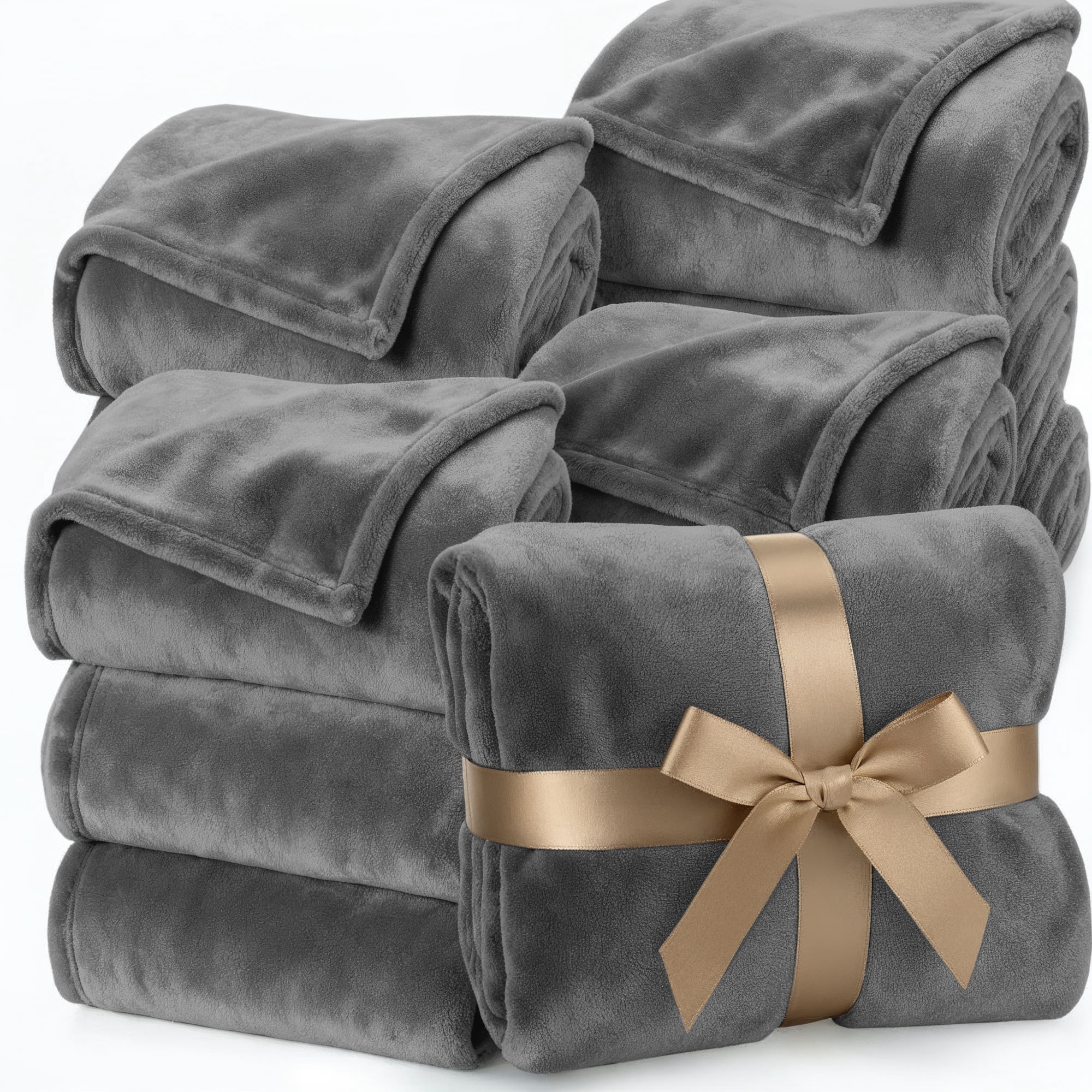 Ameha Fleece Blanket Bulk Pack of 8 For Wholesale, Wedding Guests ...
