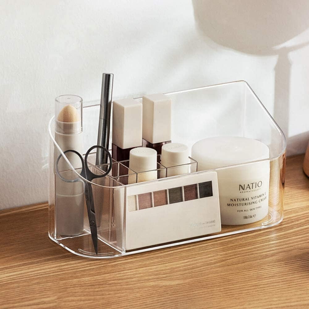 Ameitech, Acrylic Makeup Organizer, 17x9.5x6.5cm, Countertop Storage ...