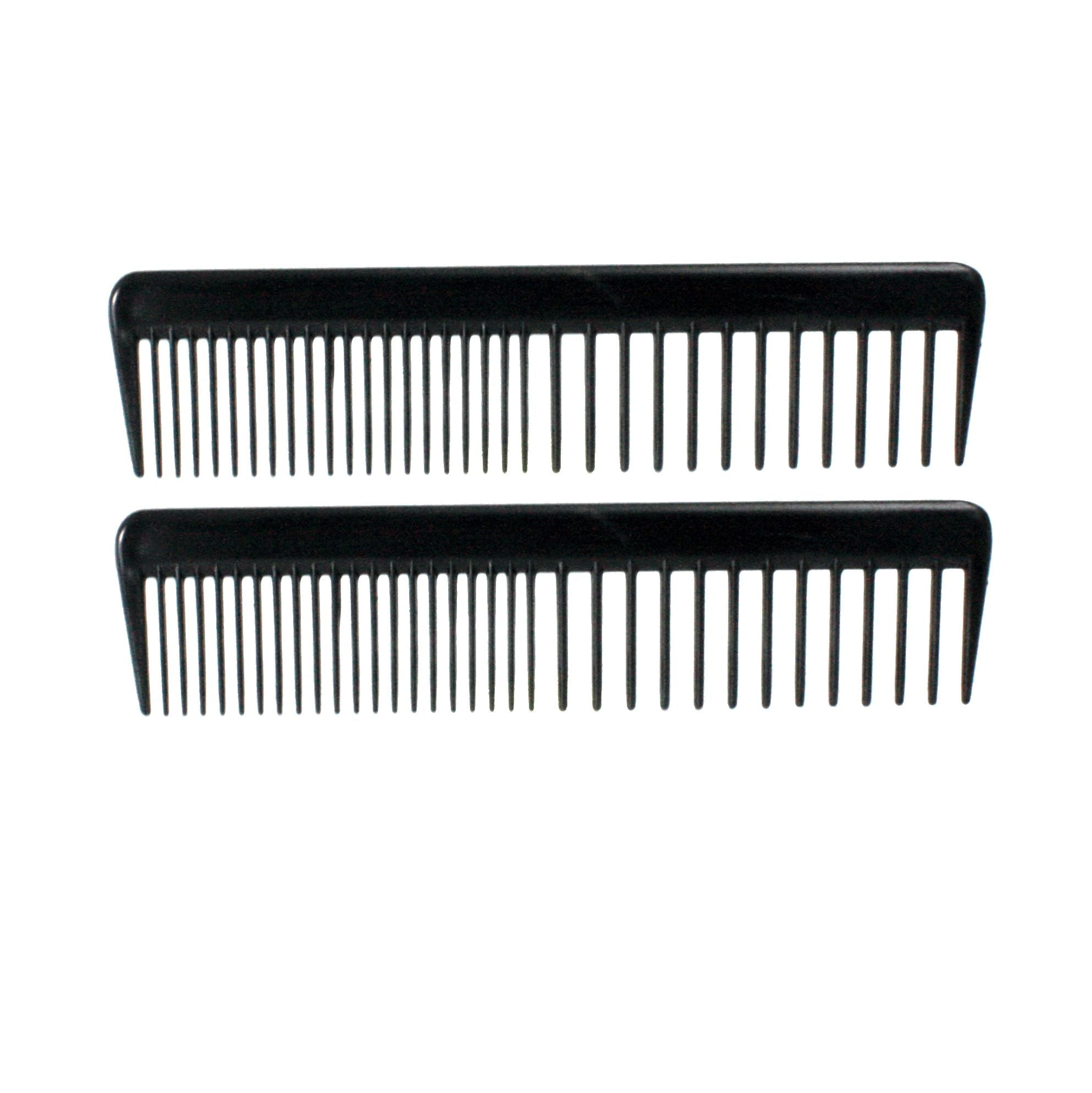 Amelia Beauty, 7in Black Plastic Wide Tooth Comb, Made in USA ...