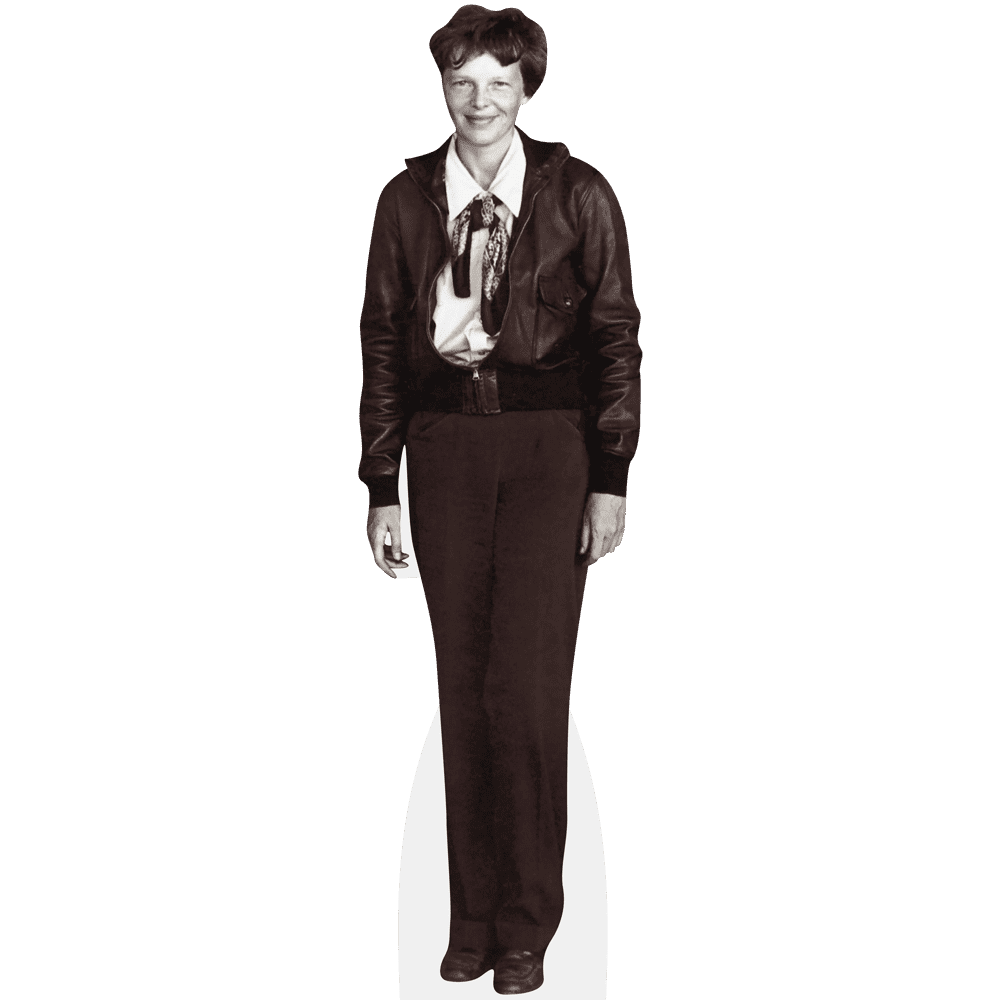 Amelia Earhart (BW) Lifesize Cardboard Cutout Standee - Walmart.com