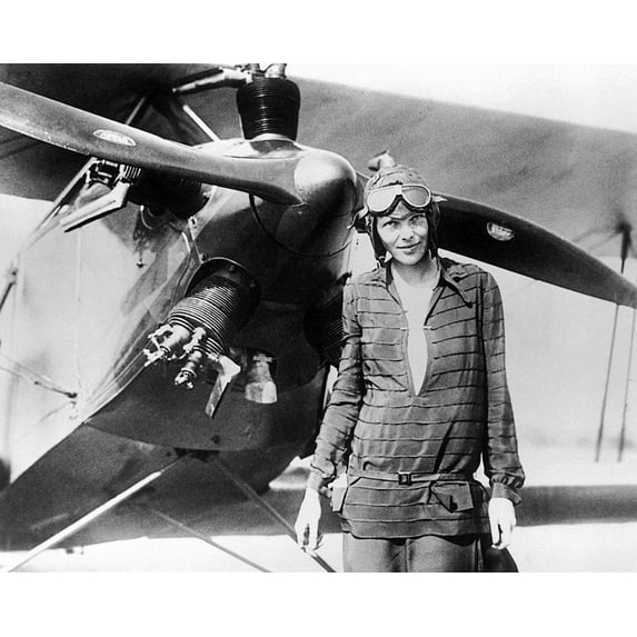 Amelia Earhart Before Trans-Atlantic Flight Style - A - 20x30 Inch ...