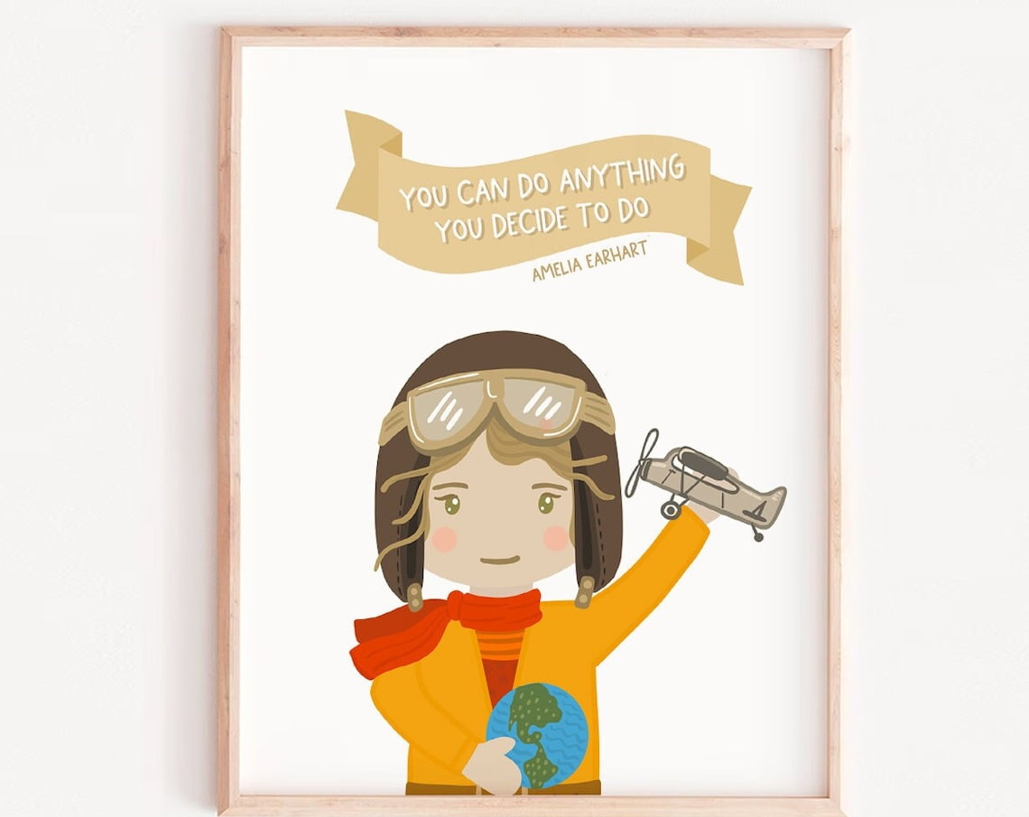 Amelia Earhart, Educational Classroom Posters, Empowered Women ...