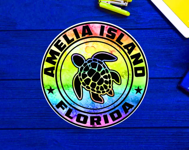 Amelia Island Florida Beach Sticker Decal Sticker Phone Decal Water ...