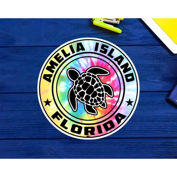 Amelia Island Florida Beach Sticker Decal Sticker Phone Decal Water ...