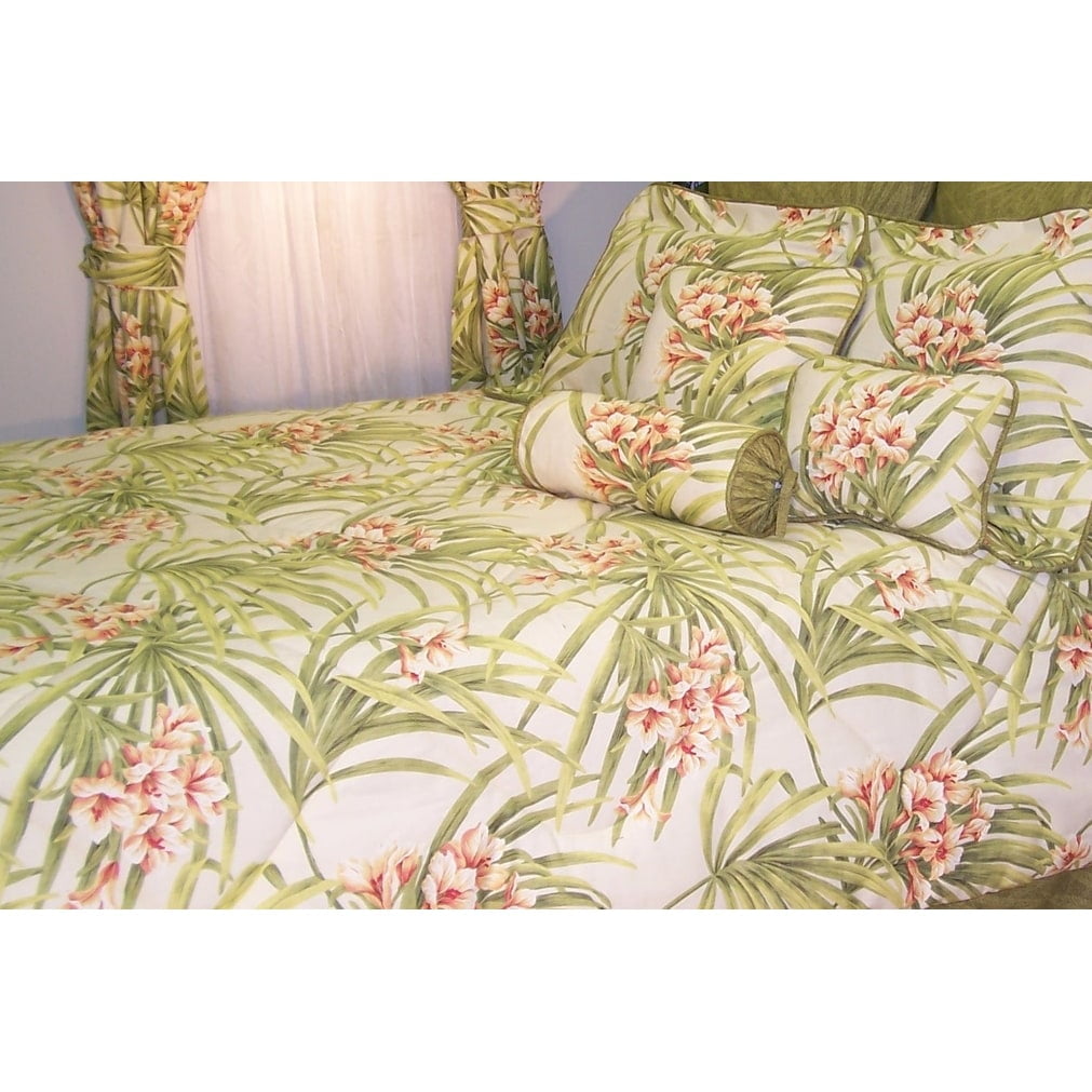 Amelia sea island tropical comforter set Full 4 Piece - Walmart.com