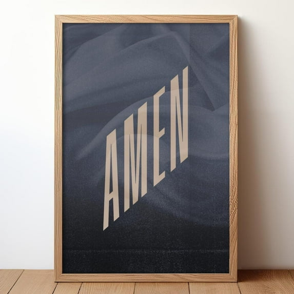 Amen Christian Poster, Religious Wall Decor Poster Decor For Living ...