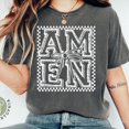 Amen Christian Shirt Retro Religious Tee - Walmart.com