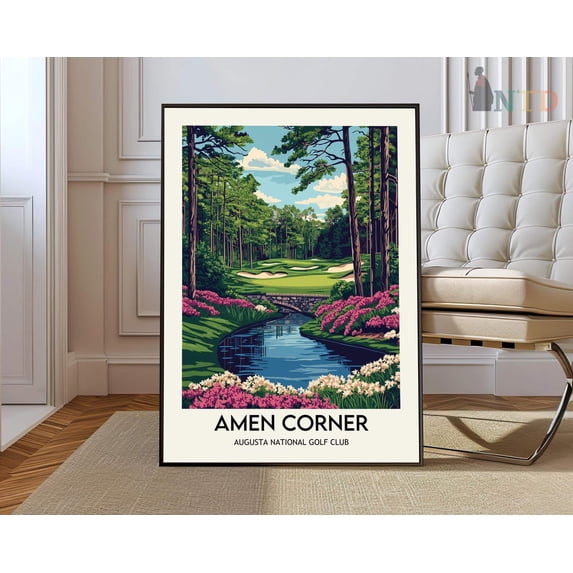 Amen Corner Augusta Georgia Golf Poster, Unframed Paper Poster 24x36in ...