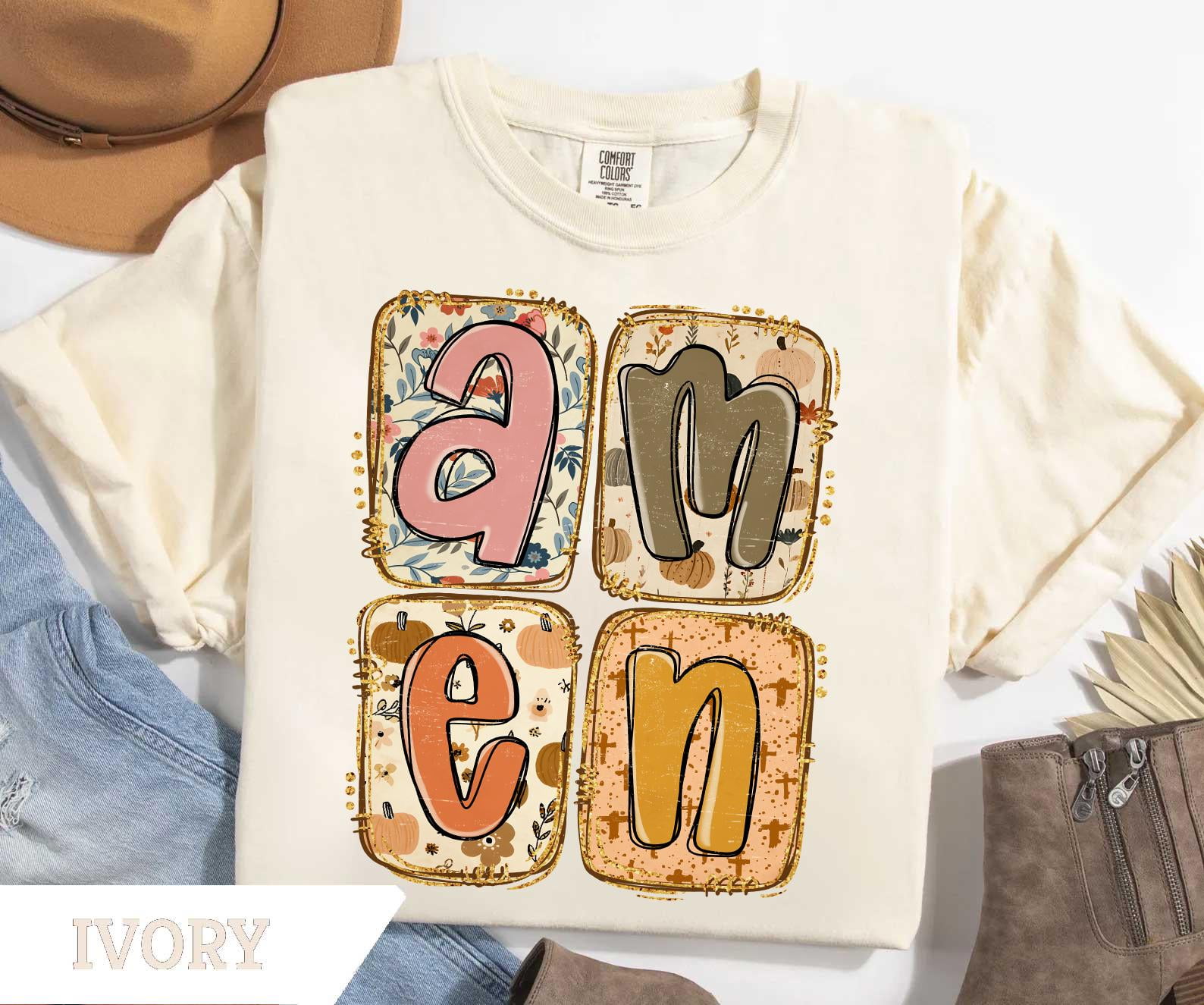 Amen Fall, Amen Fall Sweatshirt, Fall Jesus Tee, Fall Faith tShirt ...