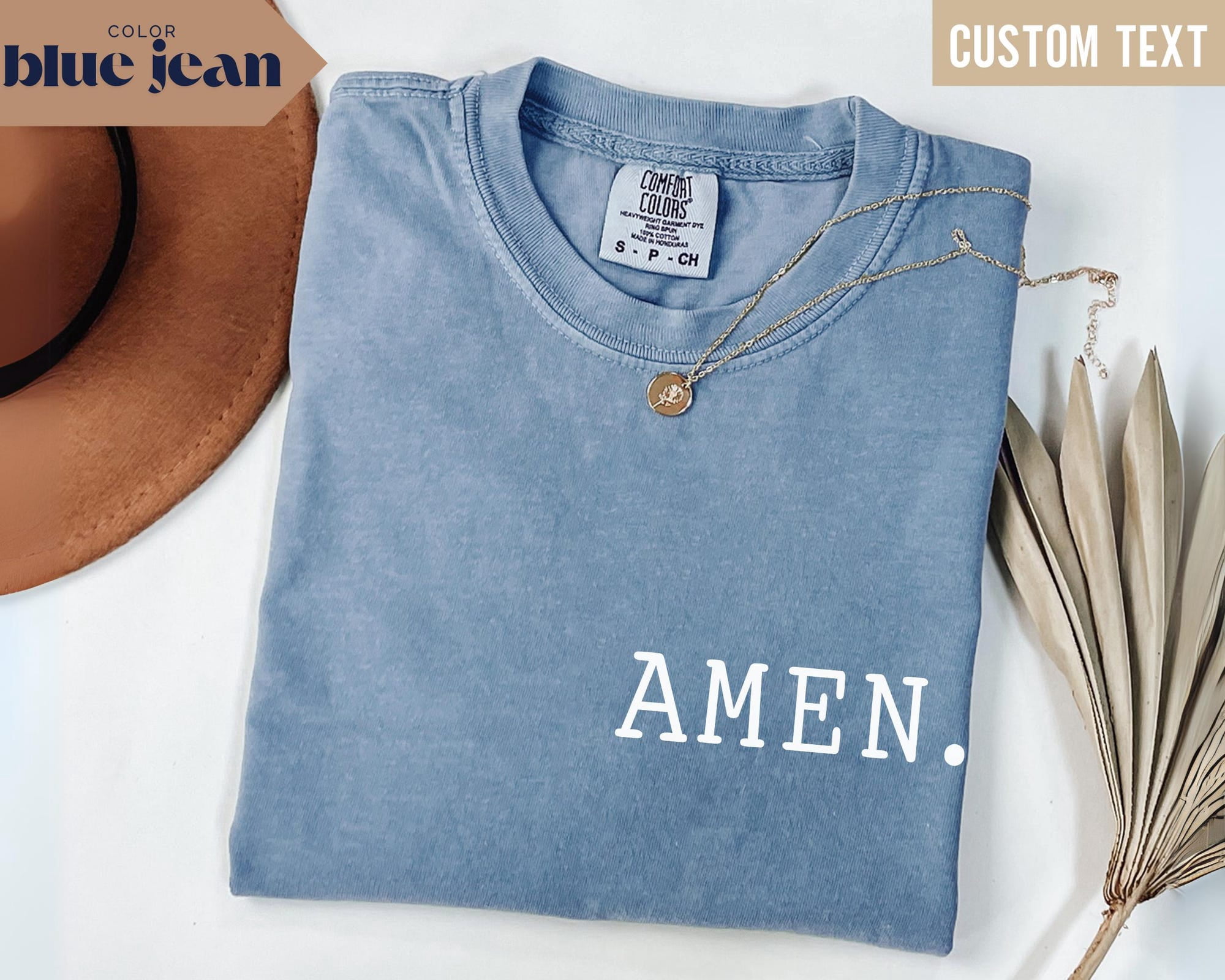 Amen Jesus Tee Minimalist Christian Shirt 1 - Walmart.com