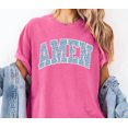 Amen Leopard Print Christian Graphic Religious Apparel Jesus T-Shirt ...