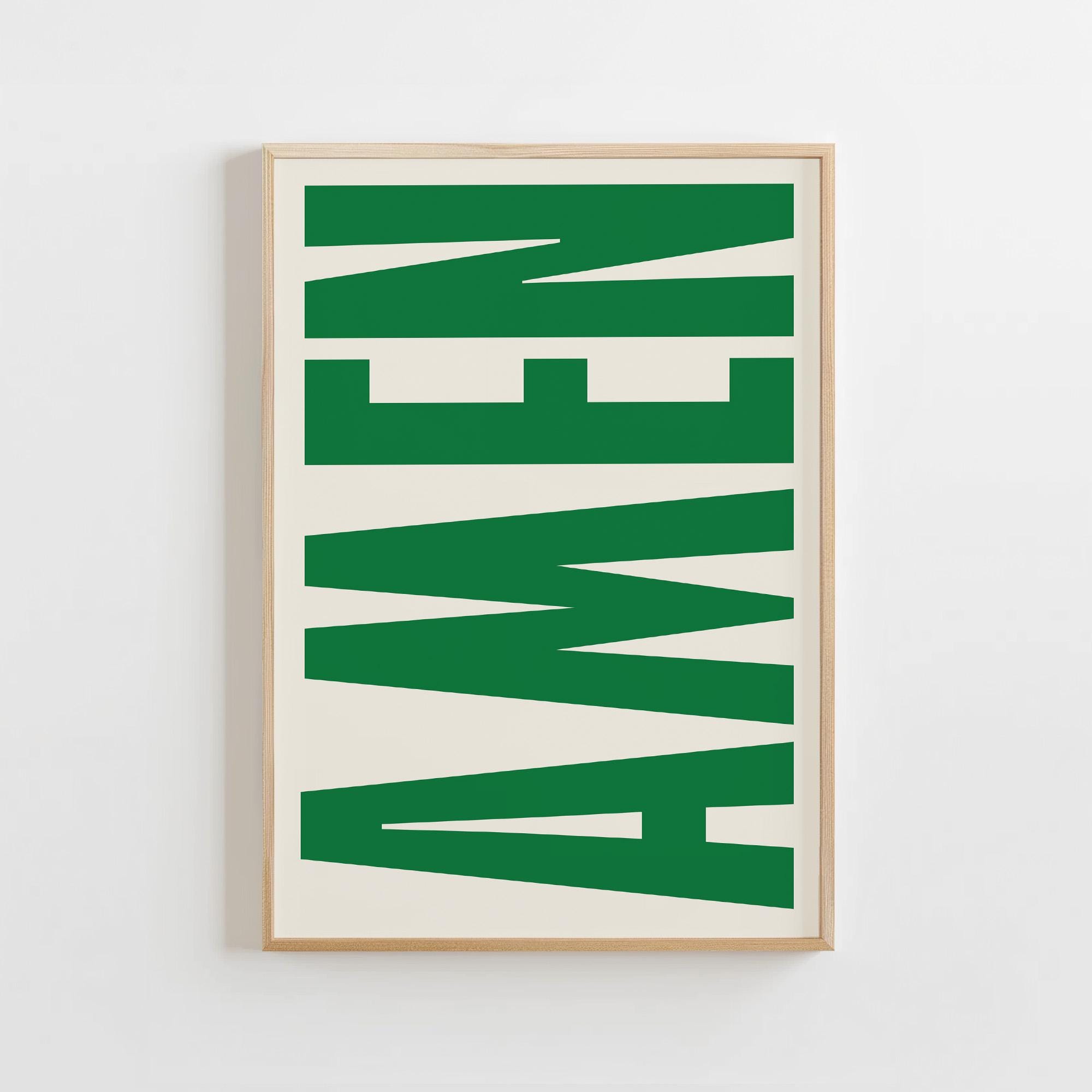 Amen Poster, Jesus Poster, Christian Poster, Christian, Retro Poster ...