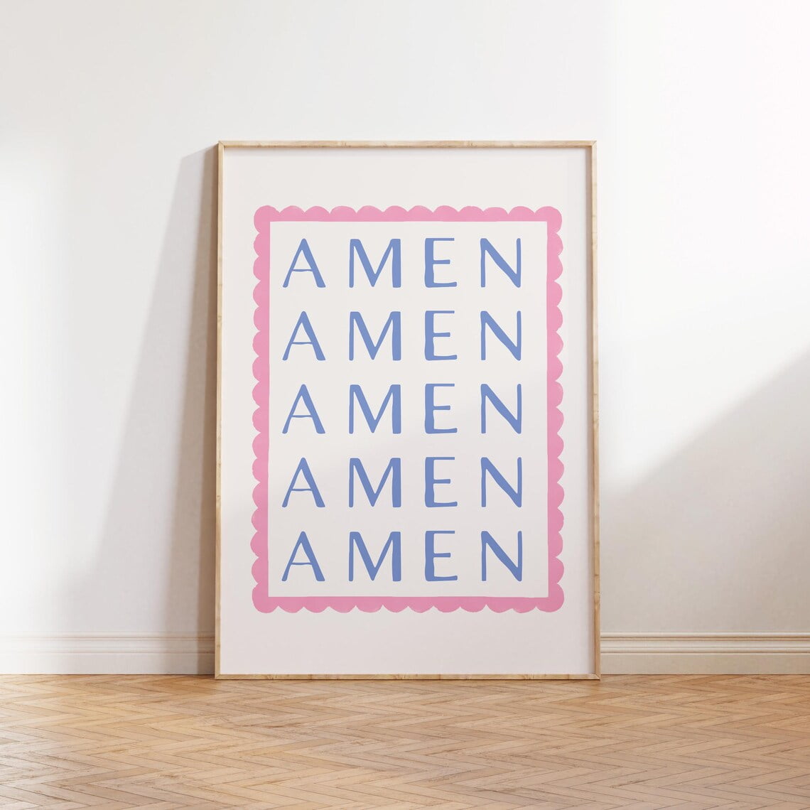 Amen Print, Christian Wall Art, Christian Quote, Baptism Gift, Art ...