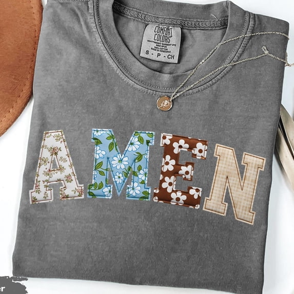 Amen Shirt Floral Christian Shirt Religious Shirt Church Group Shirts ...