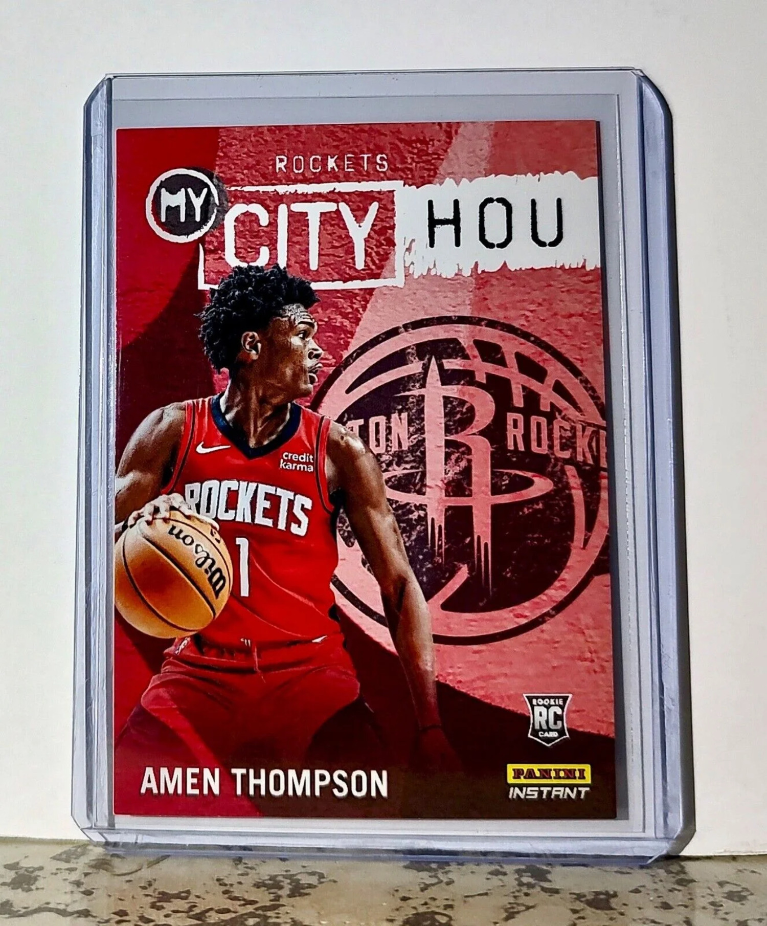 Amen Thompson 2023-24 Panini NBA #25 MyCity Basketball Card Rockets 1/ ...