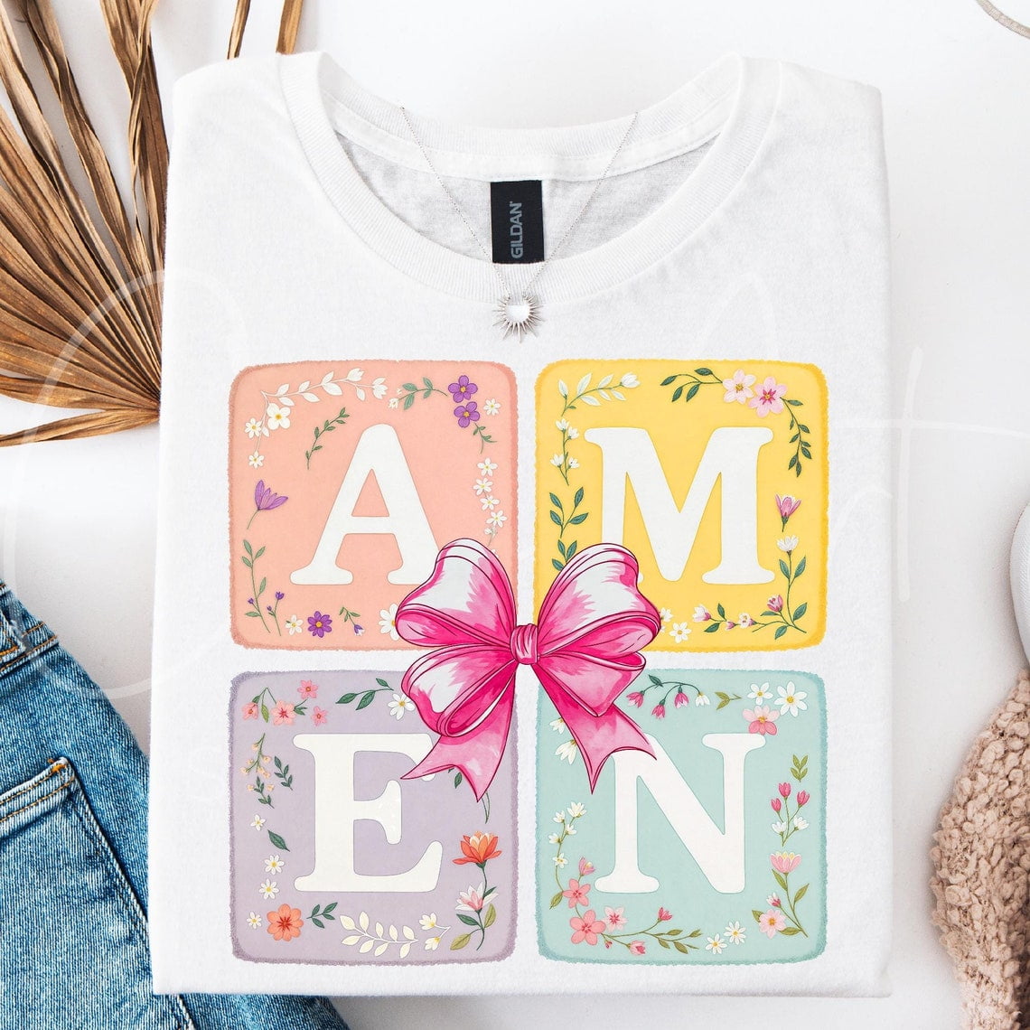 Amen shirt Design, Christian Easter shirt Sublimation Design, Floral ...