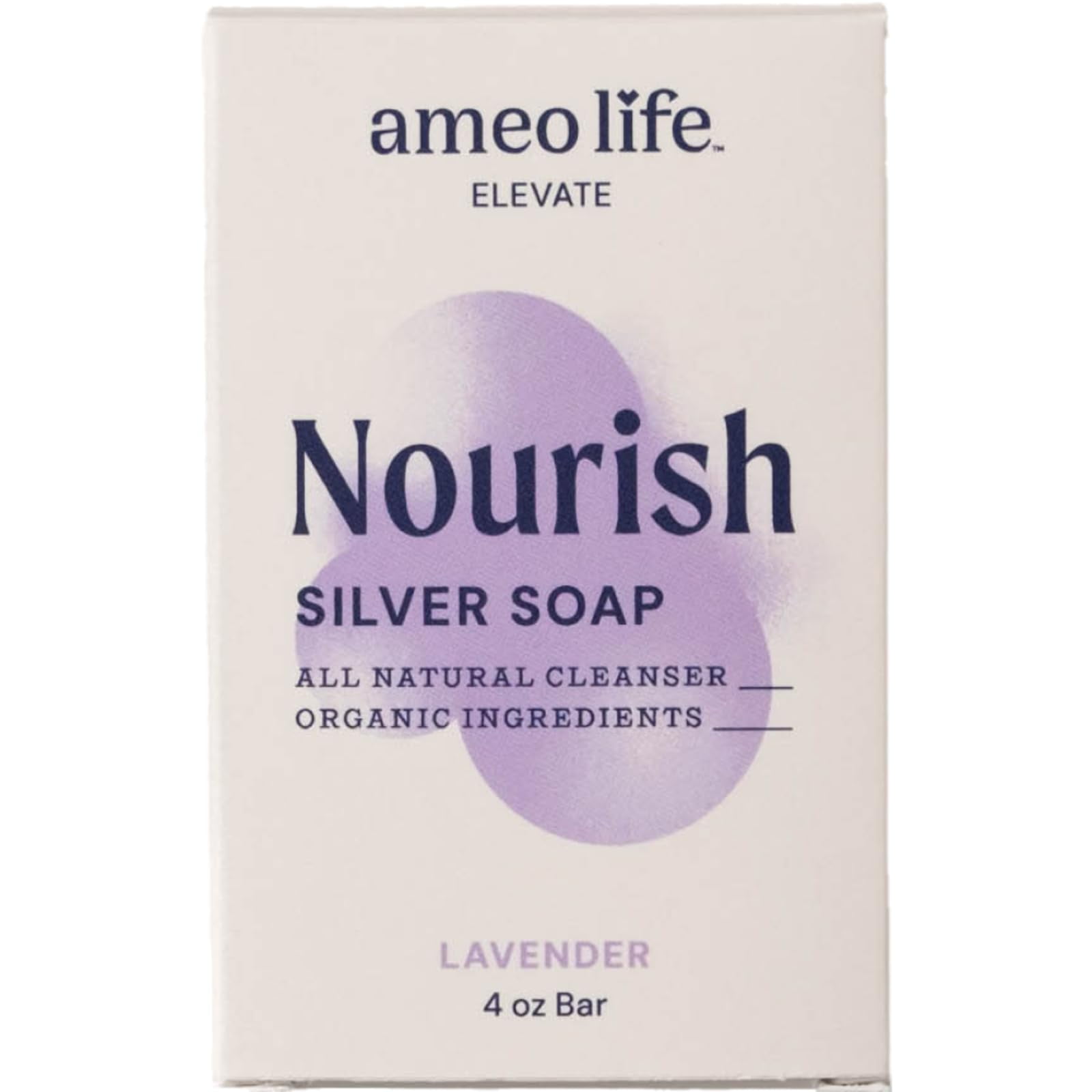 Ameo Life Organic Lavender MMF7 Silver Soap with 30 ppm Silver ...