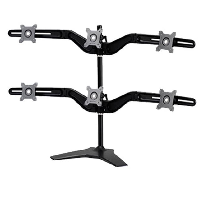 Amer Networks Hex Flat Panel Monitor Stand with VESA Mounting Support ...