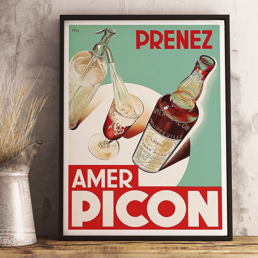 Amer Picon Vintage Food&Drink Poster - Retro Poster - Cafe Wallpaper ...