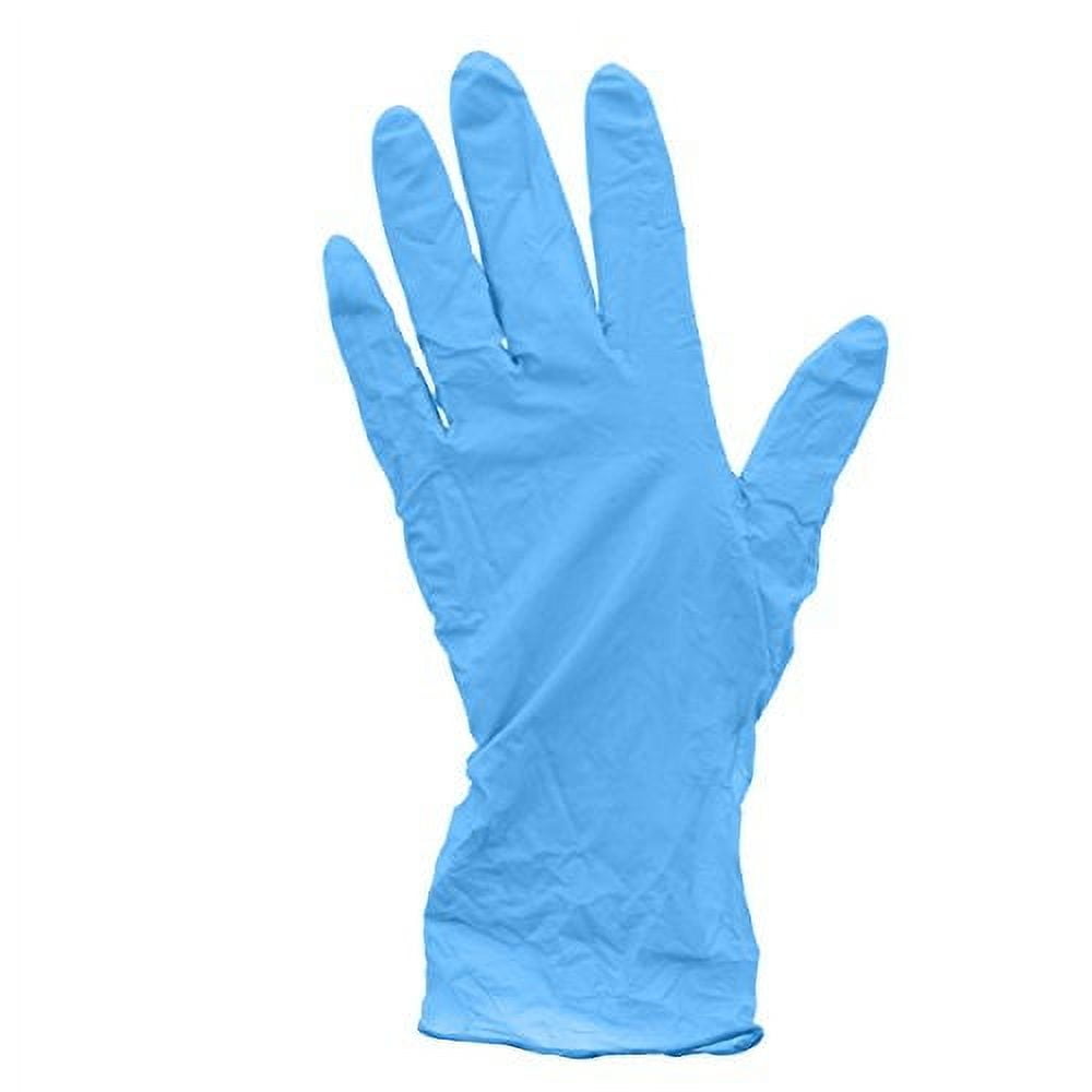 AmerCare Pacific 4.5 mil Blue Nitrile Gloves, Powder and Latex Free ...