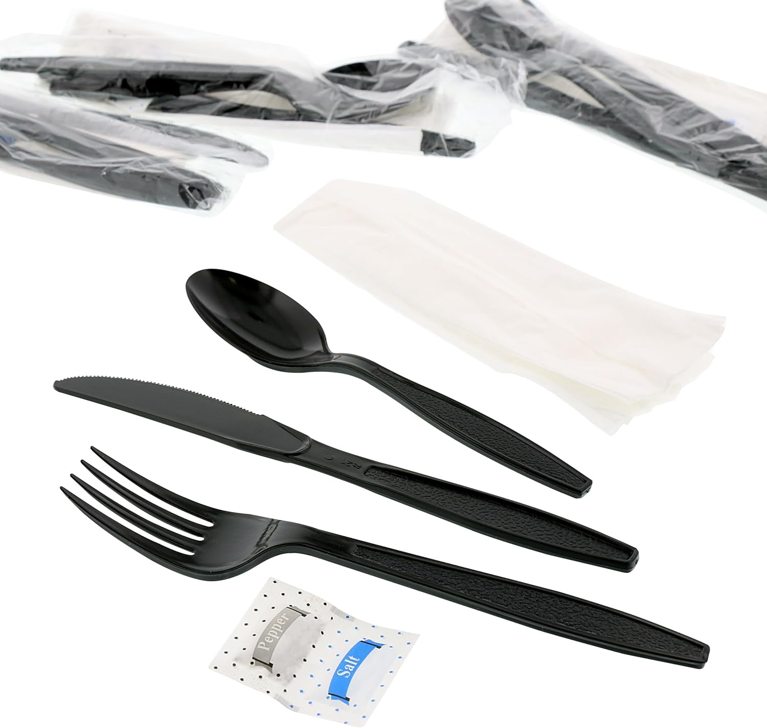 AmerCareRoyal 6-in-1 Disposable Silverware Heavy Weight Plastic Utensil ...