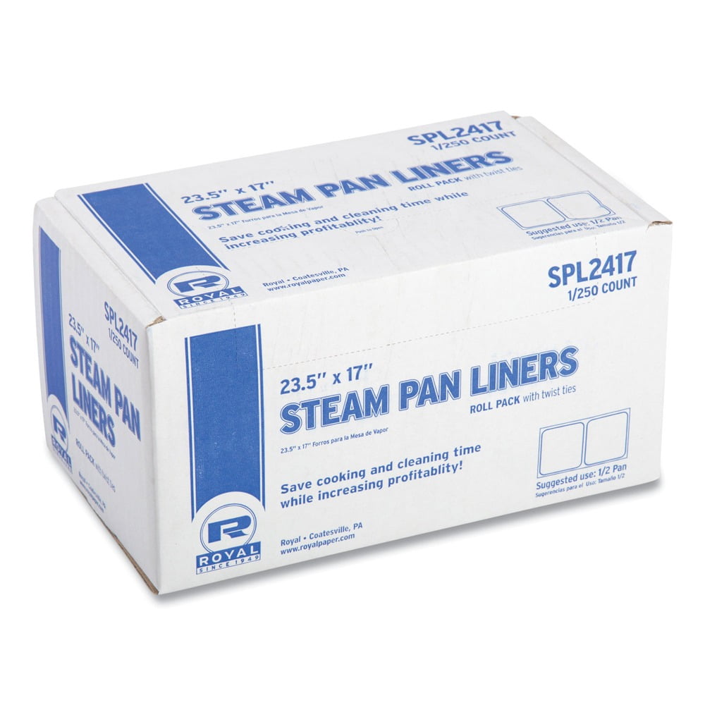 AmerCareRoyal SPL2417 17 in. x 23.5 in. Steam Pan Liners for 1/2-Size ...