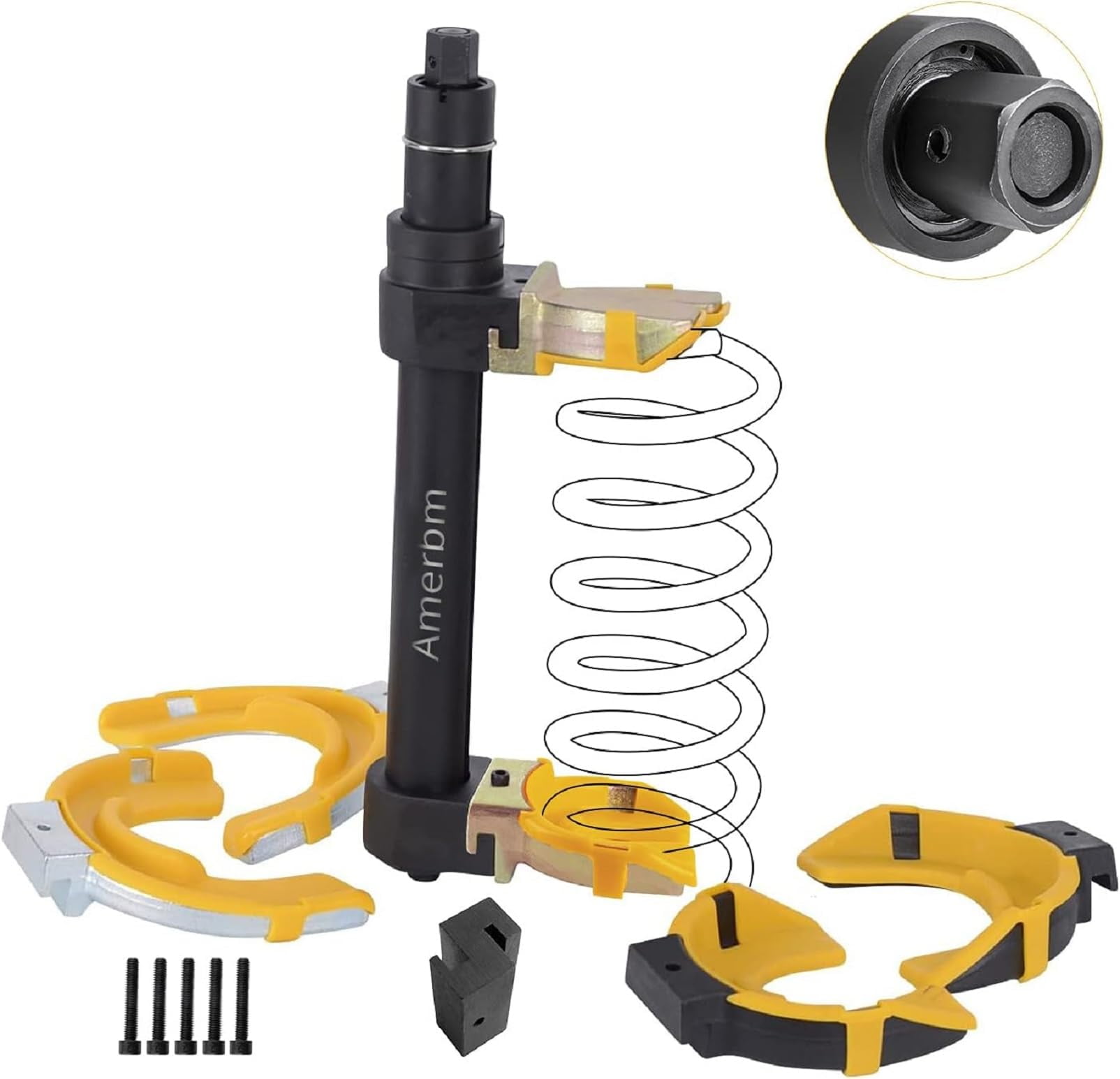 Amerbm Spring Compressor Tool Macpherson Interchangeable Fork Strut ...