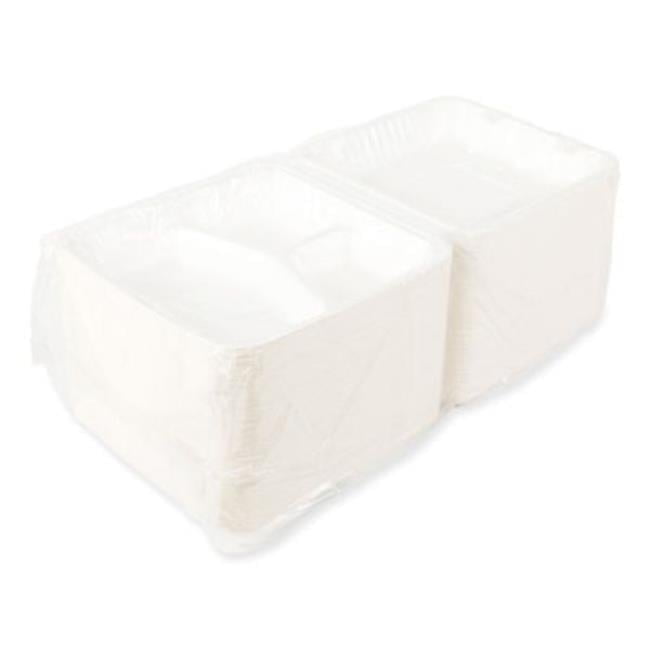 Amercareroyal Bagasse PFAS-Free 3-Comp Container, 9x9x3.19, 200/CT (RPPHL93NPFA) - Walmart.com