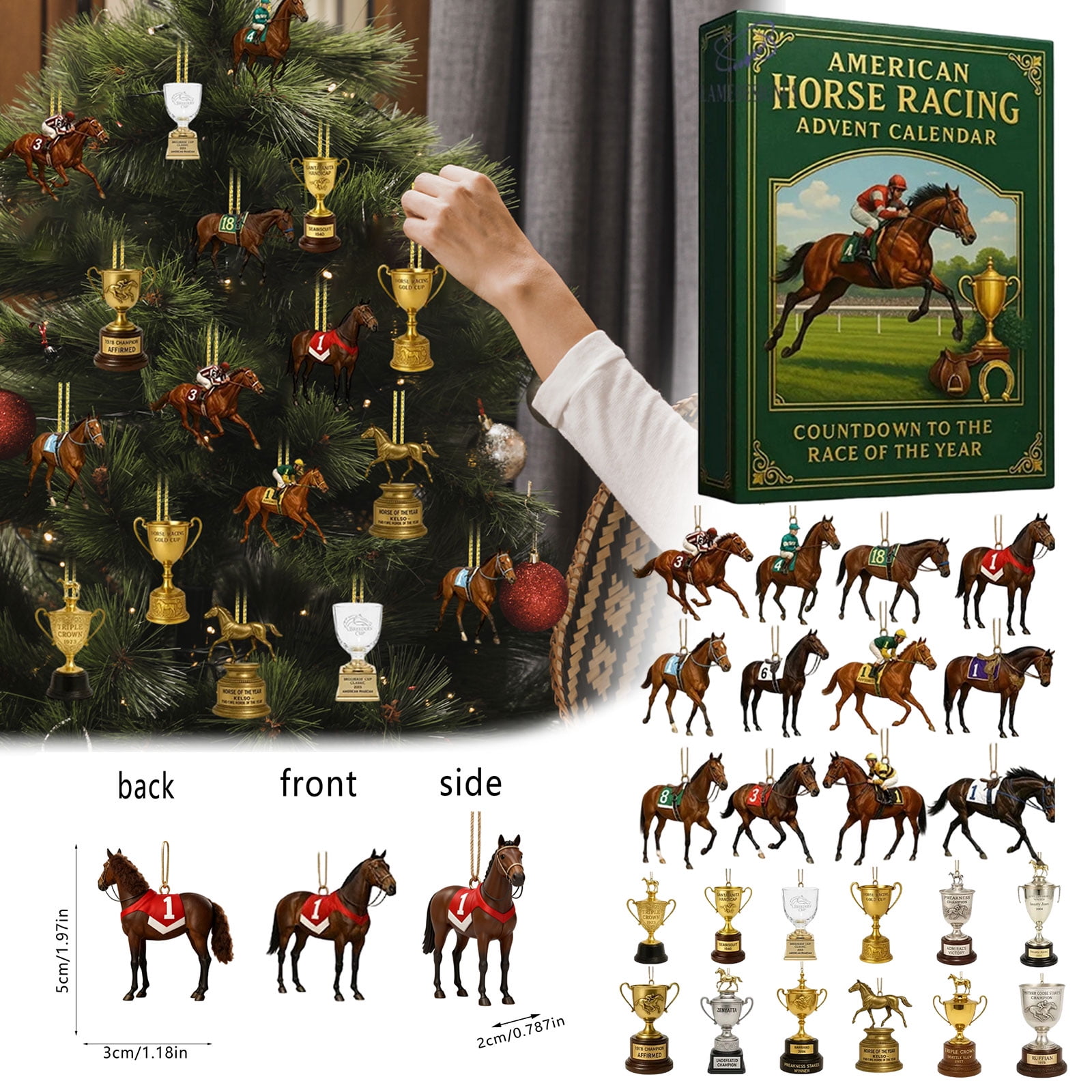 Amercian Horse Racing Christmas Advent Calendar, 24 Days of Christmas ...