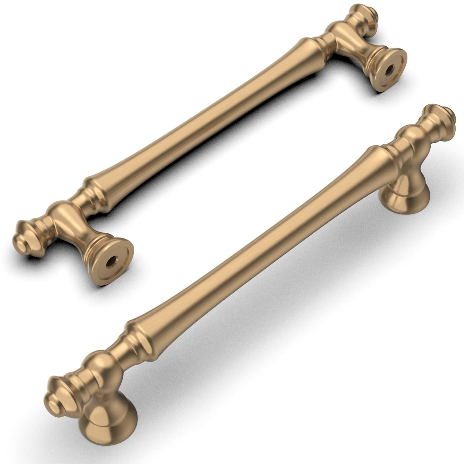 Amerdeco 10 Pack Champagne Bronze Cabinet Pulls 5 Inch(128mm) Hole ...