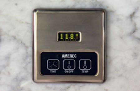 Amerec KT60-CP Digital Control and Steamhead, Polished Chrome Finish ...