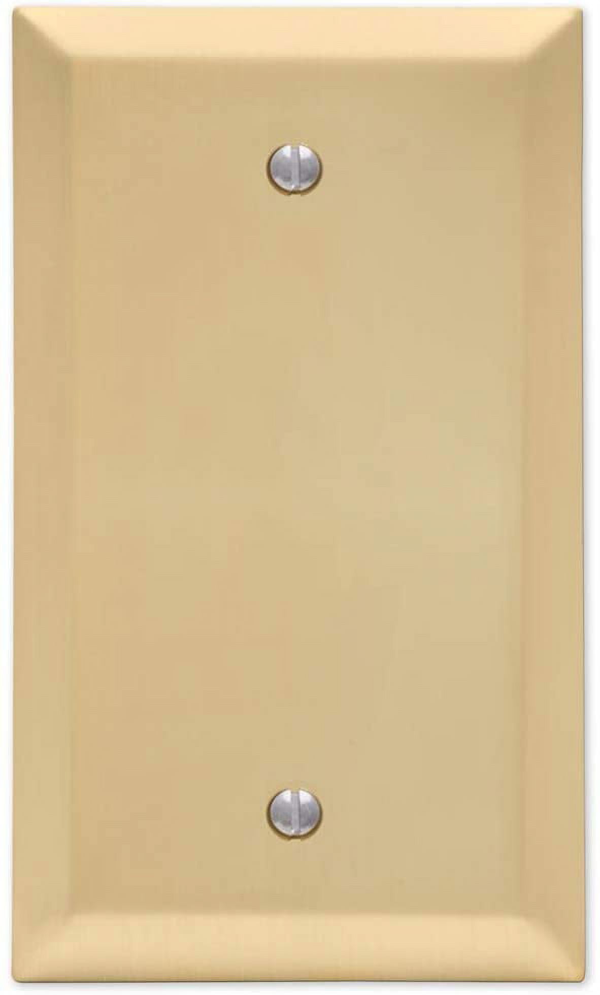 Amerelle 163BSB Moderne Wallplate 1 Blank Steel Polished Brass 1-Pack ...