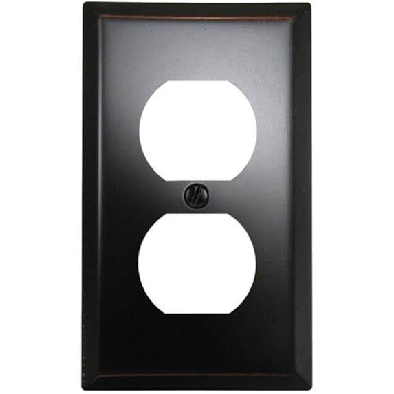 Amerelle, Wall Plate, 1DUPLX AB, Aged Bronze, 1 gang Duplex - Walmart.com