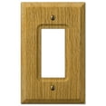Amerelle 4025R Traditional Wallplate, 1 Rocker, Wood, Light Oak , 1 ...