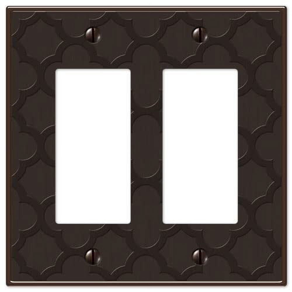 Amerelle 48RRDB Tangier Wallplate, 2 Rocker / 1 Duplex, Cast Metal ...
