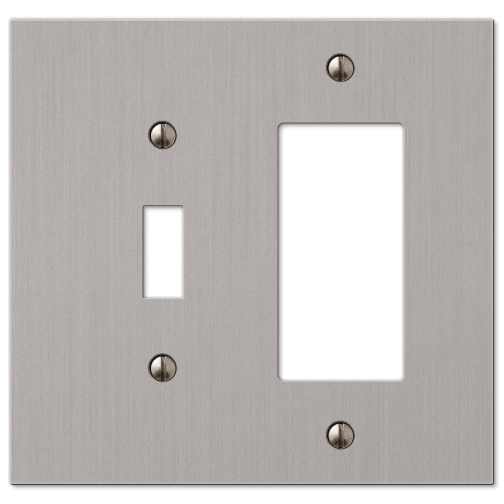 Amerelle 55TRBN Elan Wallplate, 1 Toggle / 1 Rocker, Cast Metal ...