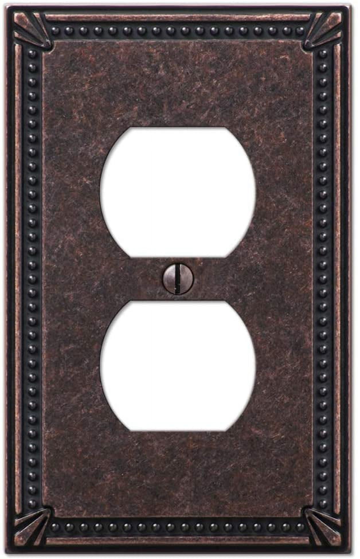 Amerelle 74DAZ Moderne Wallplate 1 Duplex Cast Metal Aged Bronze 1-Pack ...