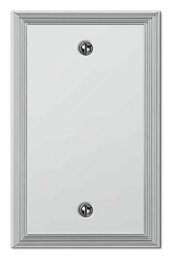 Amerelle 77BCH Metro Wallplate, 1 Blank, Steel, Chrome, 1-Pack ...