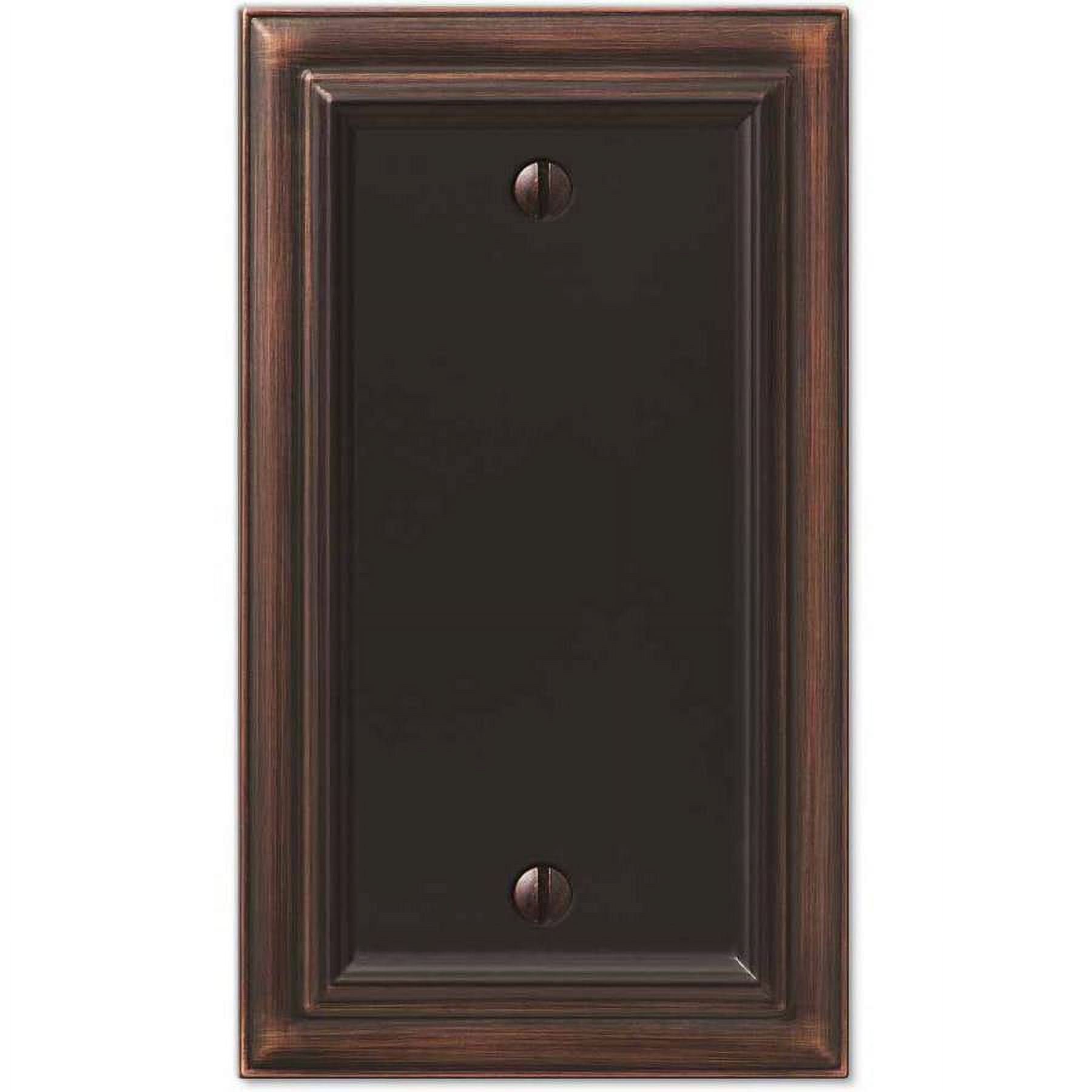 Amerelle 163BDB Century Wallplate, 1 Blank, Steel, Aged Bronze, 1-Pack ...