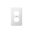 Amerelle C981DW Wall Plate Contractor White 1 gang Stamped Steel Duplex ...