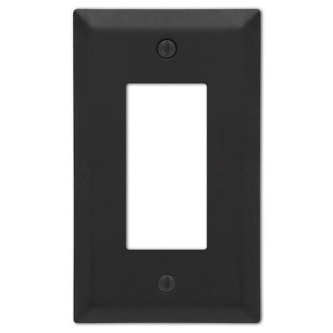 Amerelle Century Stamped Steel Rocker Wall Plate - Matte Black ...
