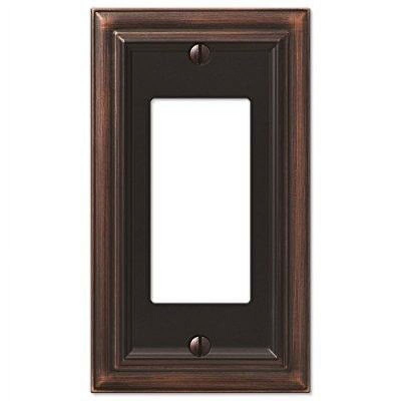 Amerelle Continental 1 Gang Rocker Aged Bronze Cast Metal Wall Plate ...
