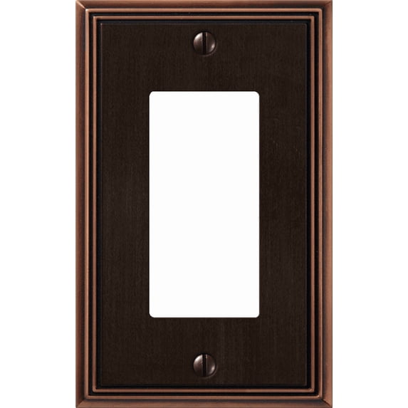 Amerelle Metro Line Cast Metal Rocker Decorator Wall Plate - Pack of 4 ...